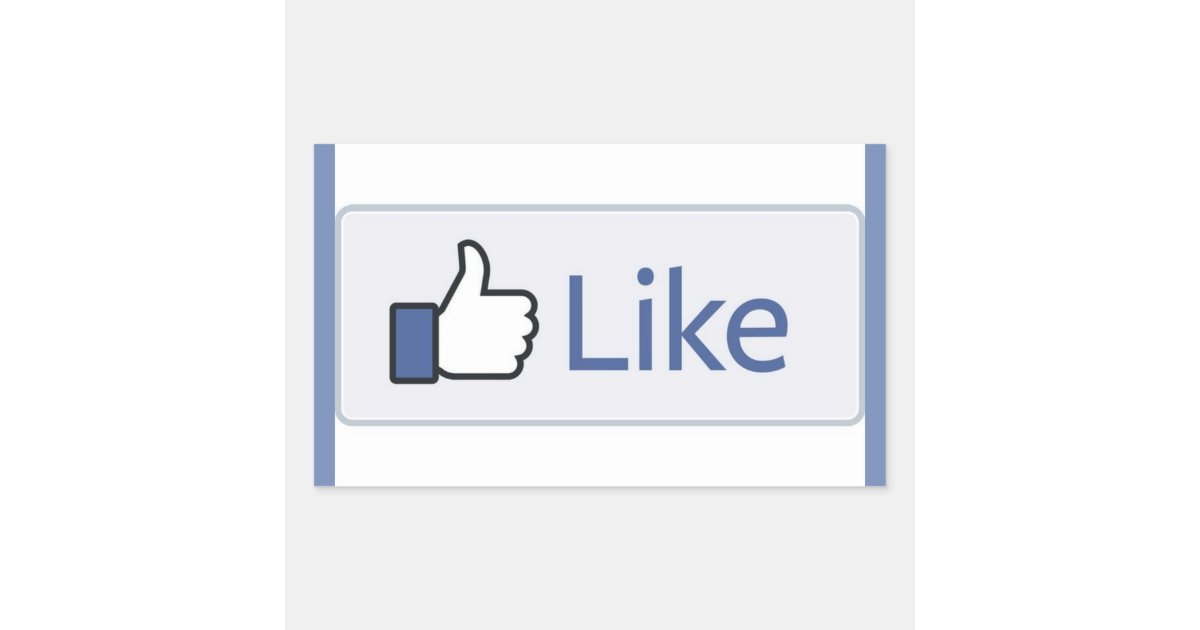 Facebook Like stickers | Zazzle