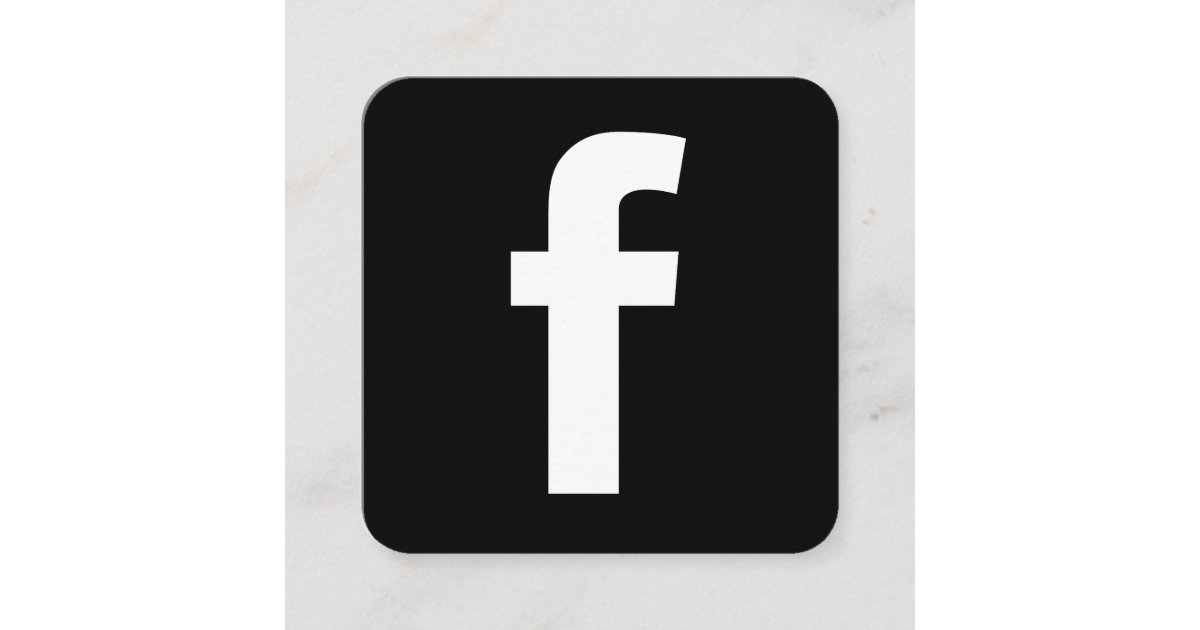 Facebook Promotional Square Business Card | Zazzle