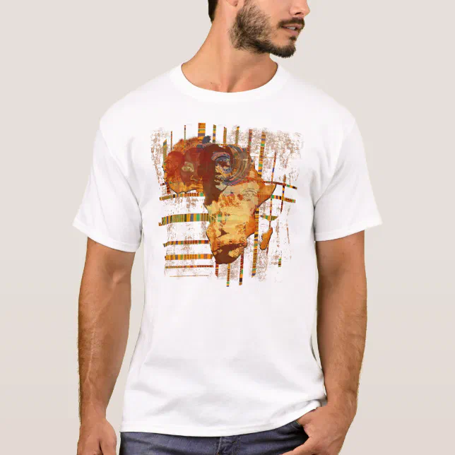 Faces of Africa African Ethnic tribal art Africa T T-Shirt | Zazzle