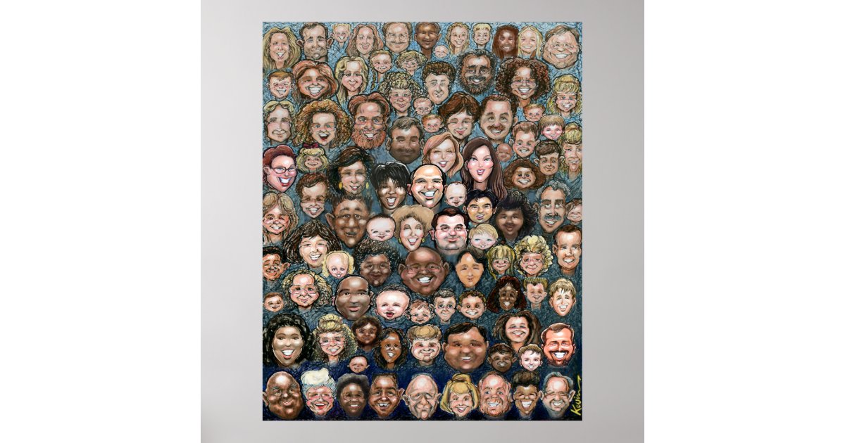 Faces of Humanity Poster | Zazzle