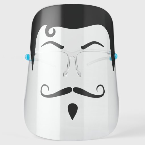Facial Hair Face Shield | Zazzle