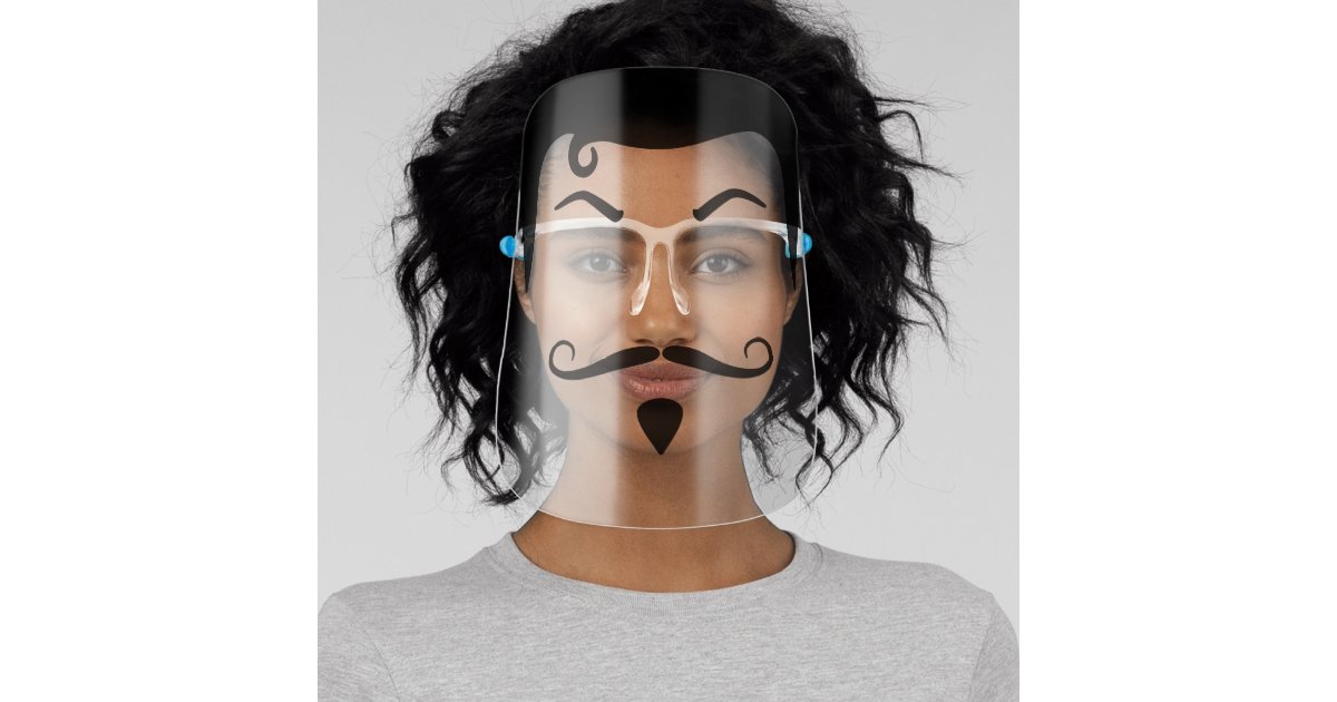 Facial Hair Face Shield | Zazzle