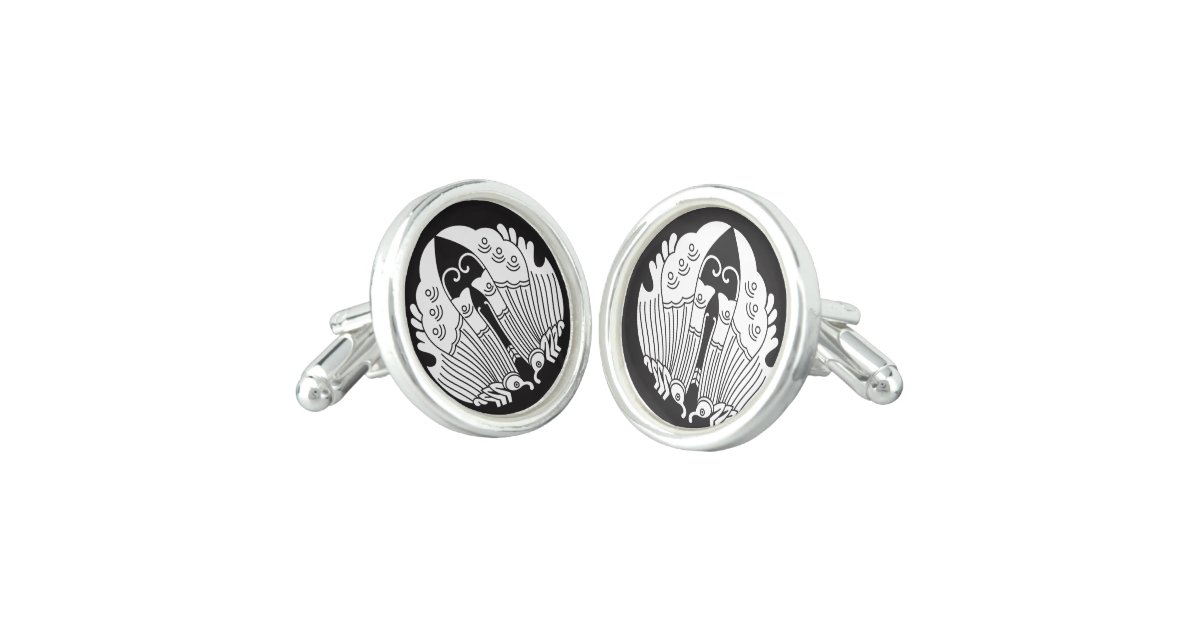 Facing ageha butterflies cufflinks | Zazzle