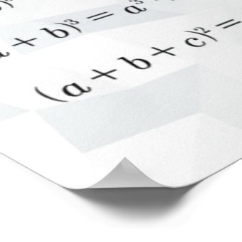 Factoring & Product Polynomials - Math Poster | Zazzle