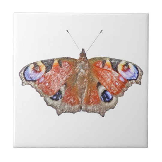 faded butterfly tile | Zazzle.com