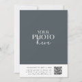 Faded Photo Card QR Code for Vellum Wedding Invite | Zazzle
