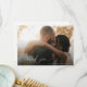 Faded Photo Script & QR Code Photo Gallery Wedding Thank You Card | Zazzle