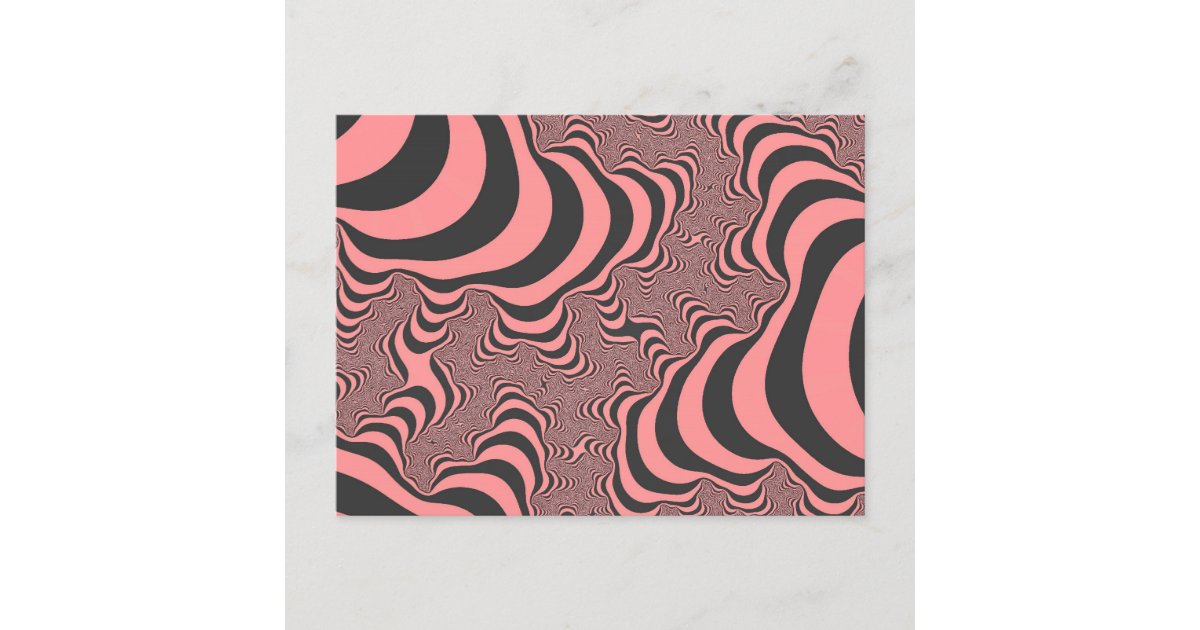 Faded Pink Zebra Stripes Postcard | Zazzle