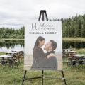 Faded Transparent Photo Wedding Welcome Sign | Zazzle