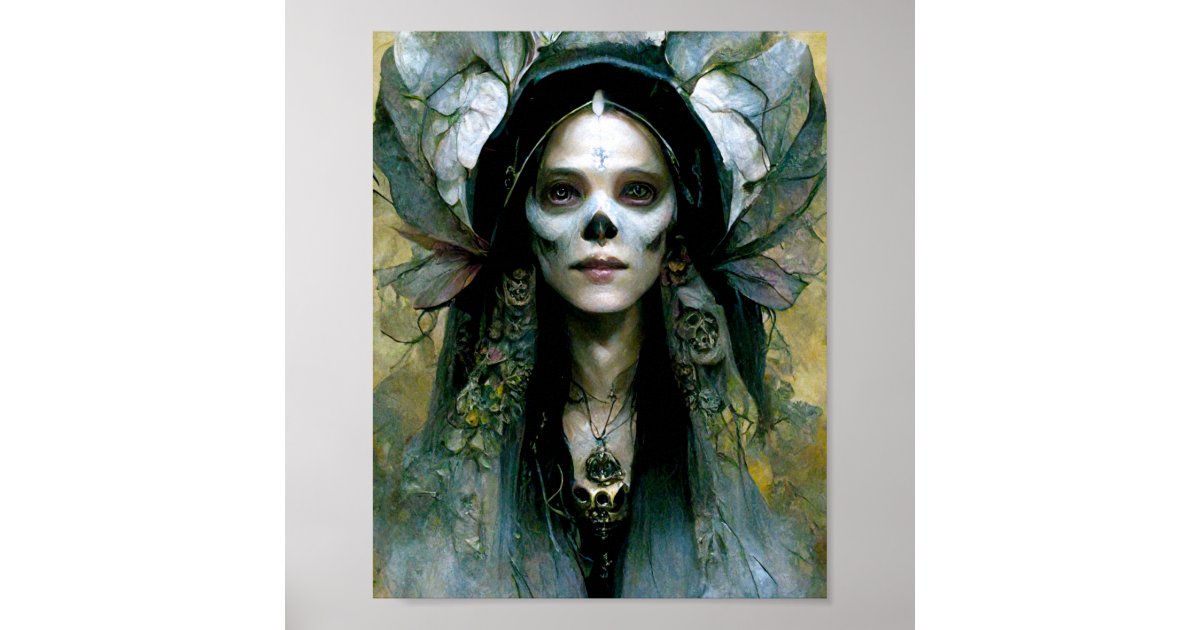 Fae Of Death Dark Fantasy Art Poster | Zazzle