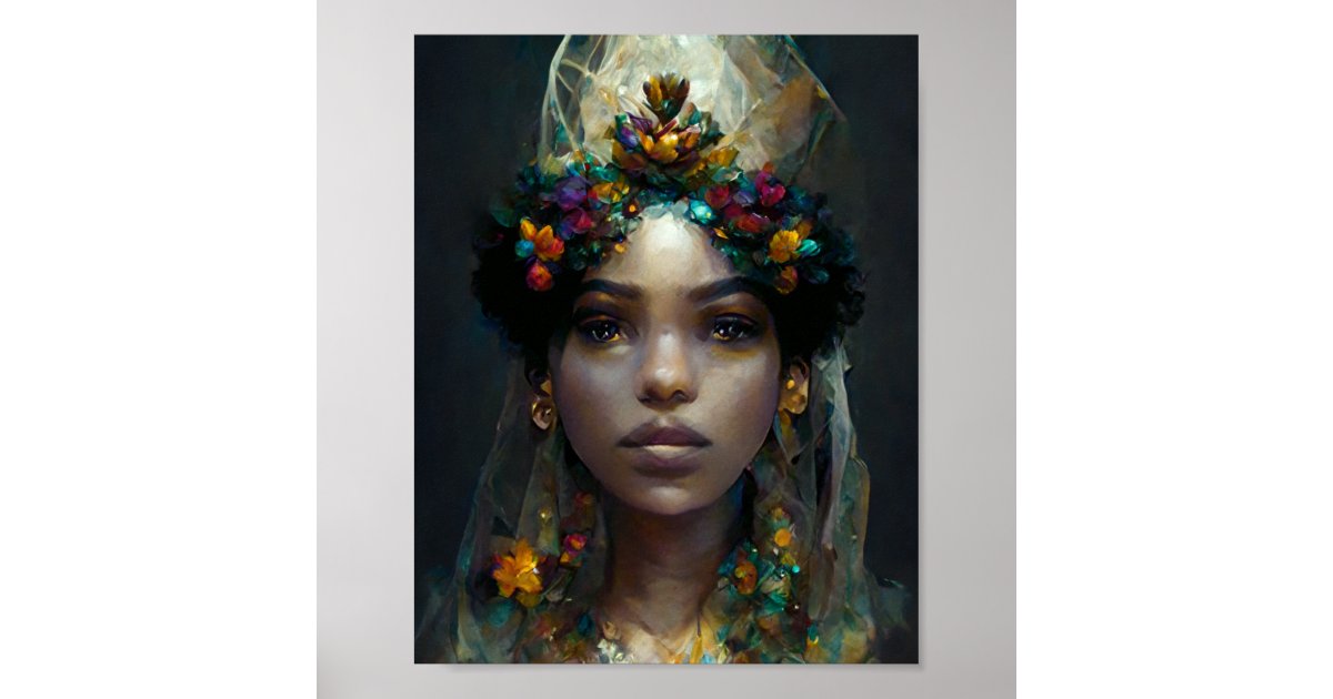 Fae Woman Fantasy Art Poster | Zazzle