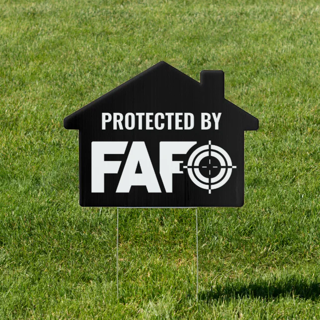 FAFO Security Warning yard Sign | Zazzle