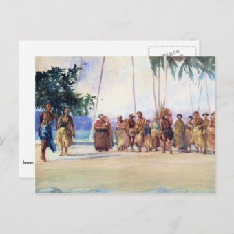 'Fagaloa Bay, Samoa, 1890' - John LaFarge Postcard | Zazzle