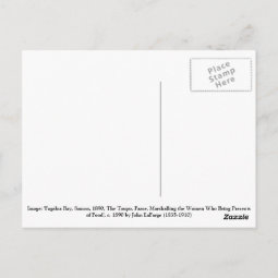 'Fagaloa Bay, Samoa, 1890' - John LaFarge Postcard | Zazzle