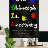 FAIL - First Attempt In Learning Poster | Zazzle