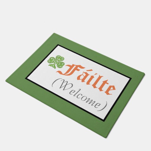 Fáilte Welcome Doormat | Zazzle