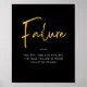 Failure Inspiring Quote Poster | Zazzle
