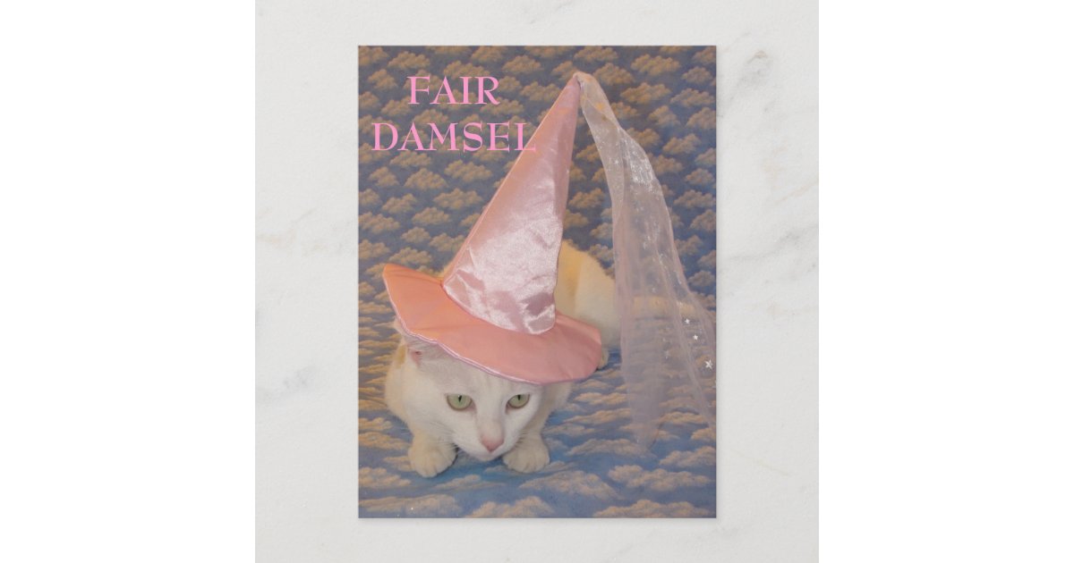 FAIR DAMSEL MISSY POSTCARD | Zazzle