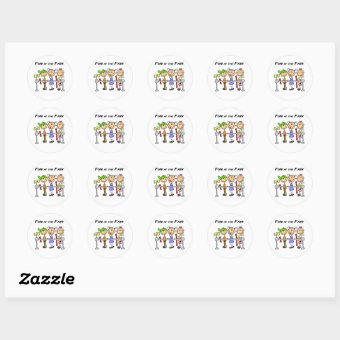 Fair Fun Classic Round Sticker | Zazzle