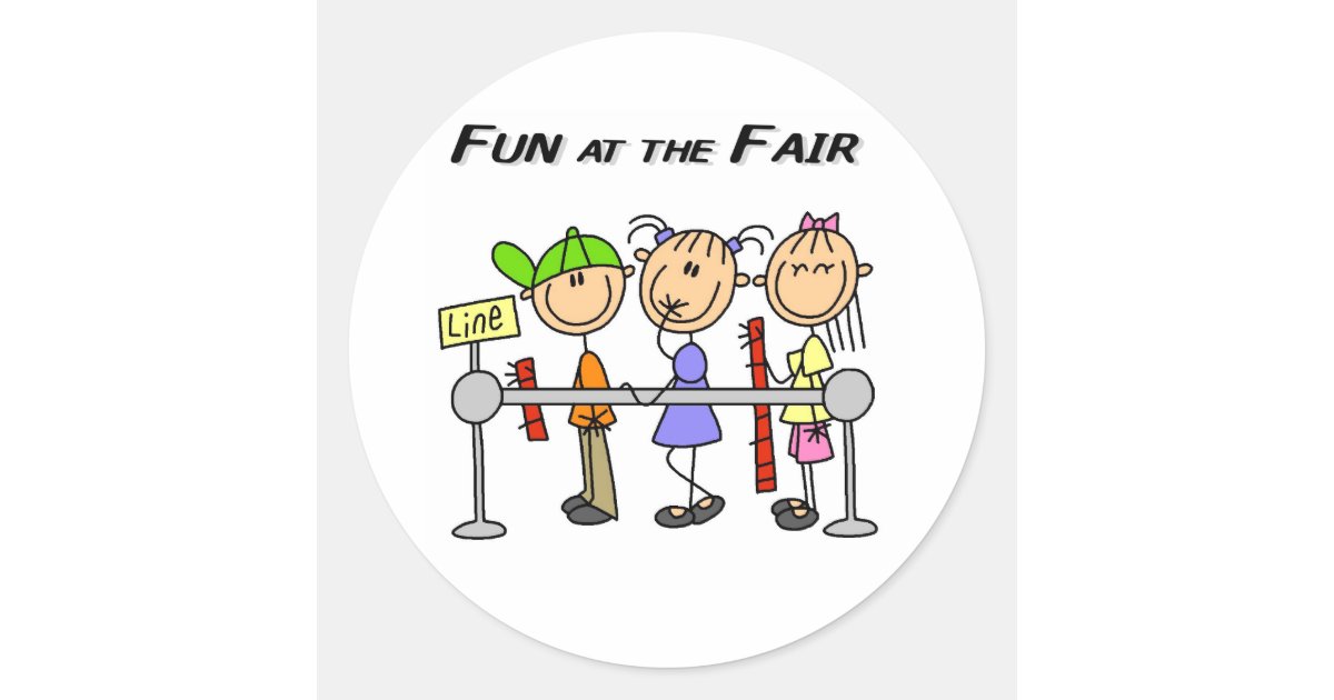 Fair Fun Classic Round Sticker | Zazzle