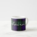 Fairbairn clan Plaid Scottish kilt tartan Espresso Cup | Zazzle