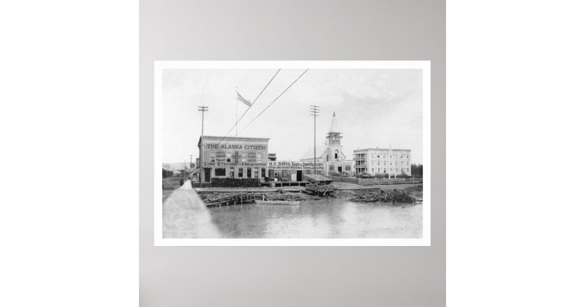 Fairbanks Alaska Citizen 1910 Poster | Zazzle