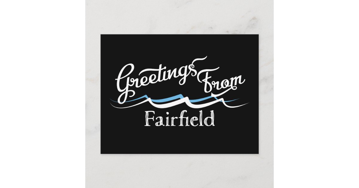 Fairfield Water Waves Postcard | Zazzle