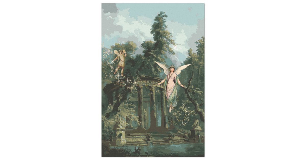 Fairies Enchanted Forest Woods Twinkle Decoupage Tissue Paper | Zazzle