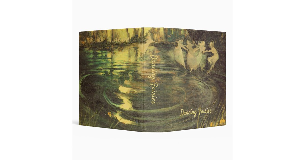 Fairies Whirl by Arthur Black, Vintage Fairy Dance 3 Ring Binder | Zazzle