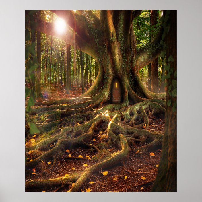 Fairies, Wiccan, Pagan, Sunlit Forest Poster | Zazzle.com