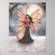 Fairy and Full Moon Fantasy Artwork Poster | Zazzle