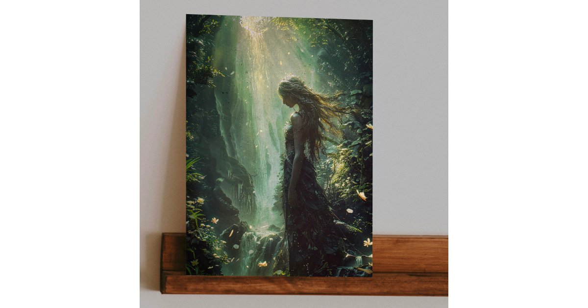 Fairy and Waterfall Decoupage Tissue Paper | Zazzle