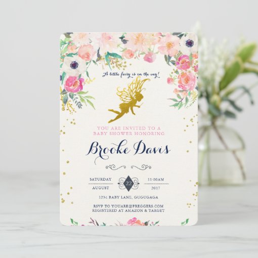 Fairy Baby Shower Invitation | Zazzle