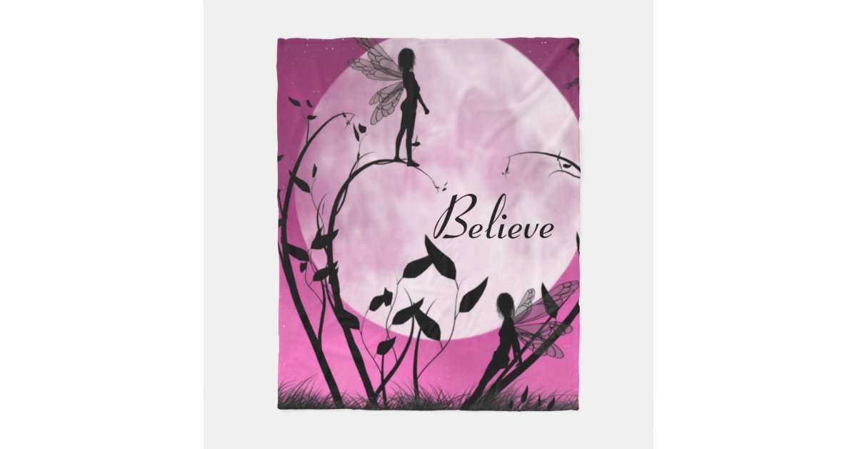 Fairy Believe Fleece Blanket | Zazzle