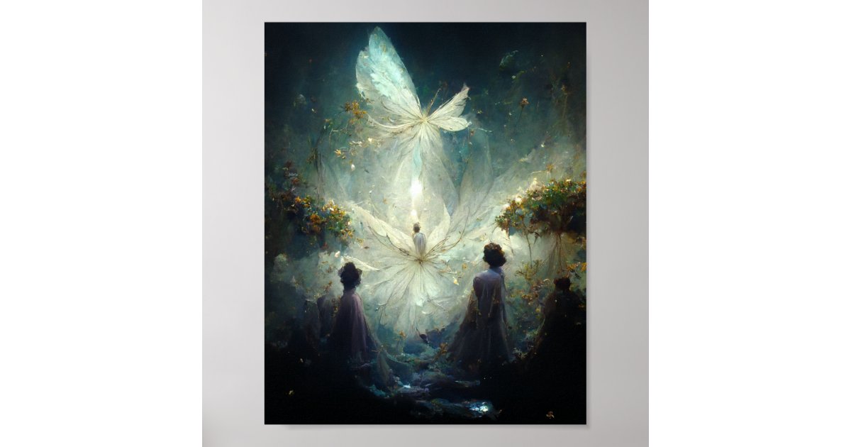 Fairy Birth Fantasy Art Poster | Zazzle