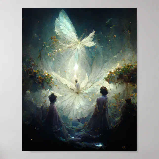 Fairy Birth Fantasy Art Poster | Zazzle
