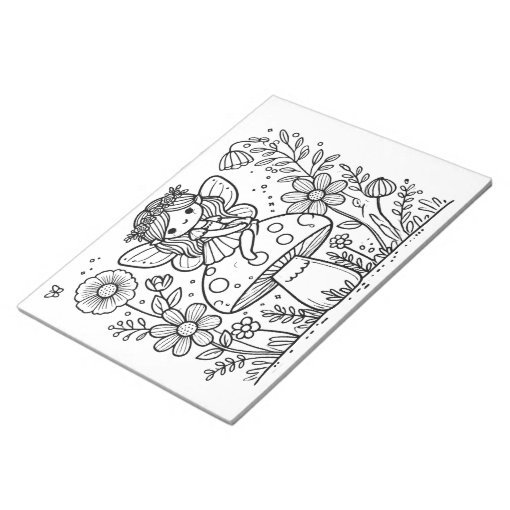 Fairy Birthday Party Coloring Activity for Kids Notepad | Zazzle