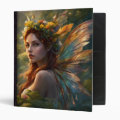 Fairy Fantasy no.2 Fine Art Faux Leather 3 Ring Binder | Zazzle