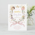 FAIRY FIRST BIRTHDAY Fairy Garden Birthday Party Invitation | Zazzle