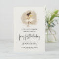Fairy First Birthday Modern Pixie Elf 1st Birthday Invitation | Zazzle
