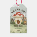 Fairy First Mushroom Woodland Thank you Gift Tags | Zazzle