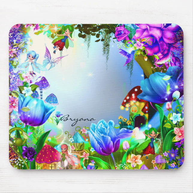 Fairy Forest Enchanted Magical Computer Mouse Pad | Zazzle