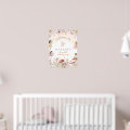 Fairy Garden Birthday Welcome Poster | Zazzle