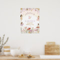 Fairy Garden Birthday Welcome Poster | Zazzle