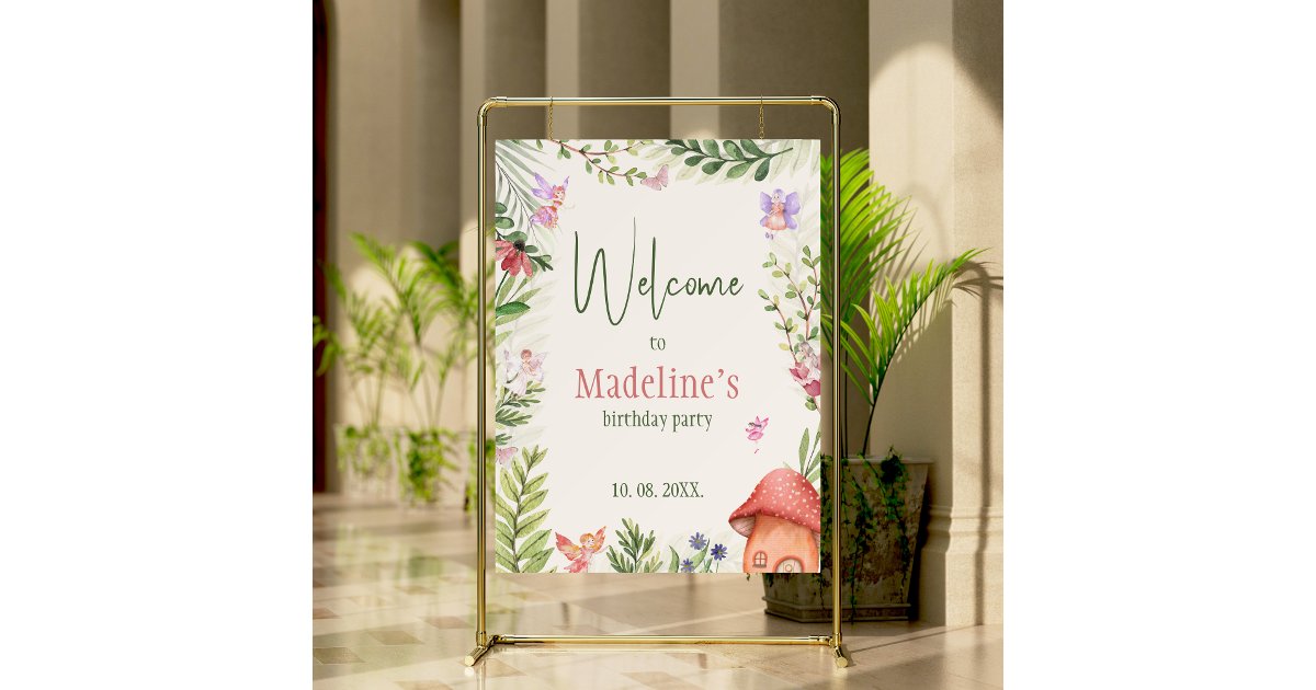 Fairy Garden Enchanted Forest Welcome Sign | Zazzle