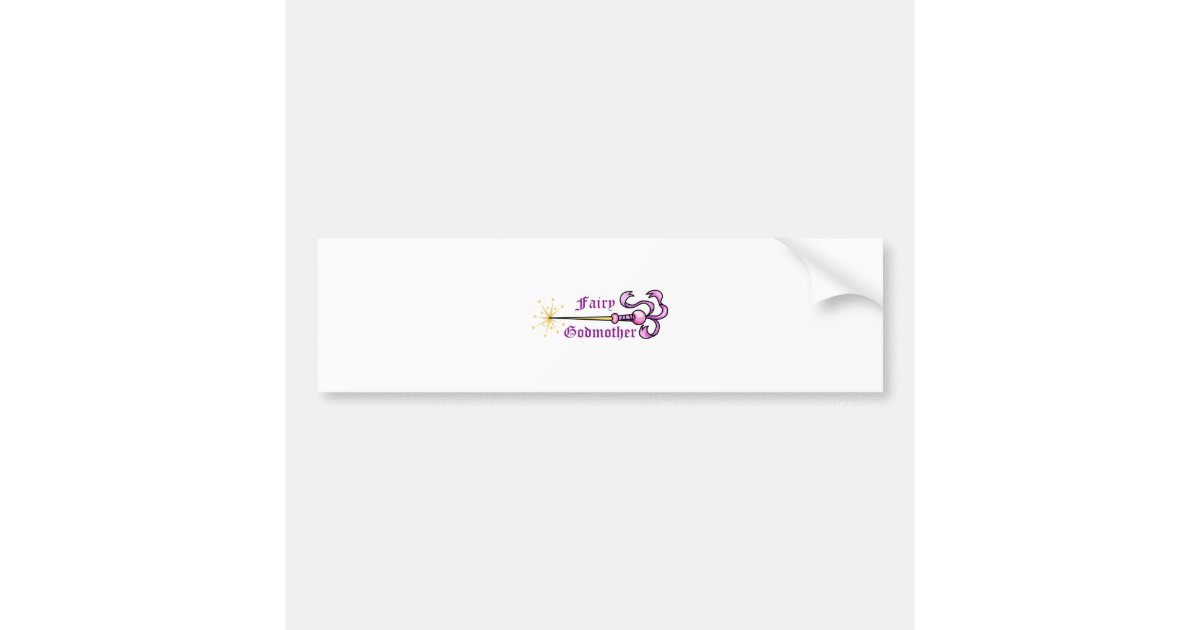 FAIRY GODMOTHER BUMPER STICKER | Zazzle