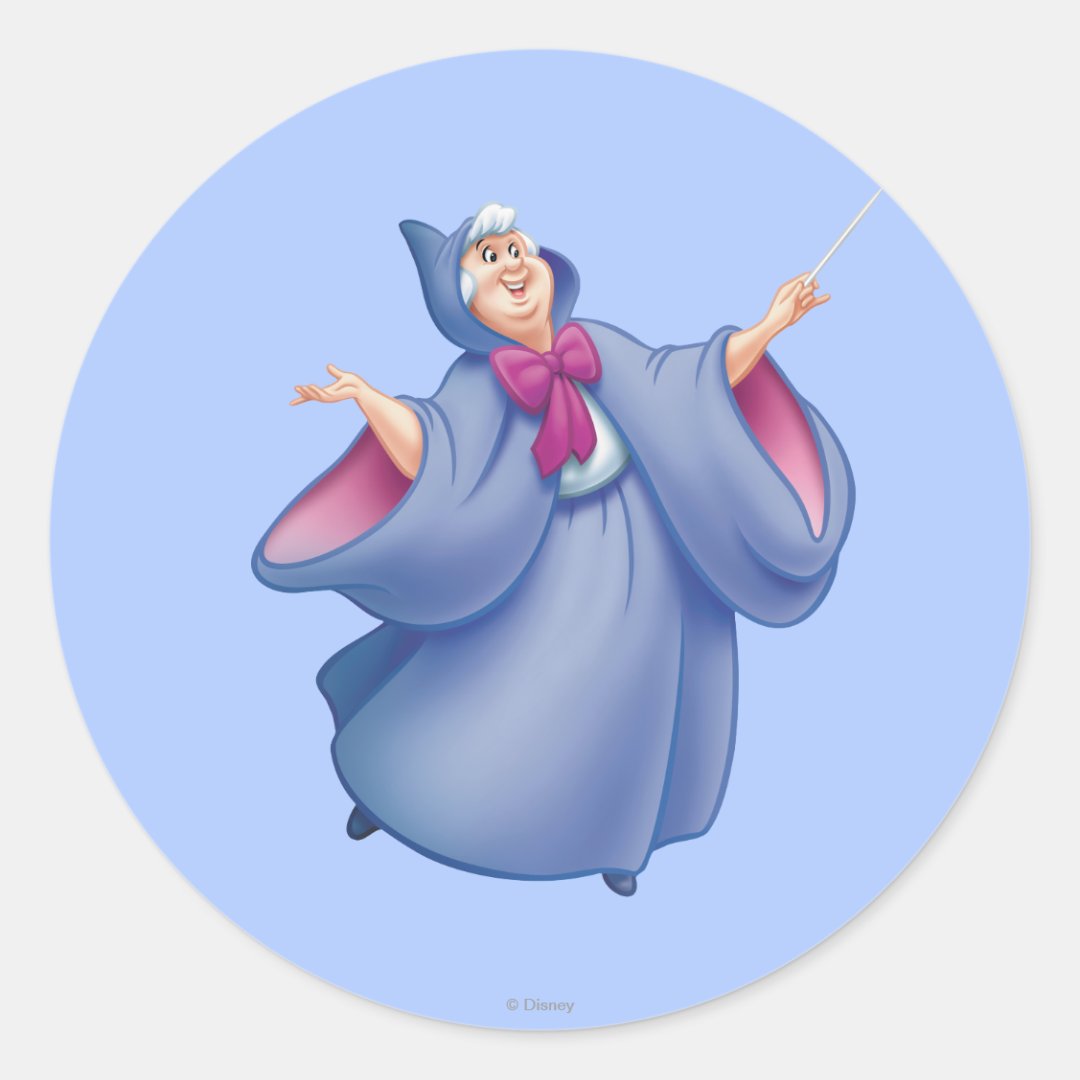 Fairy Godmother Classic Round Sticker | Zazzle
