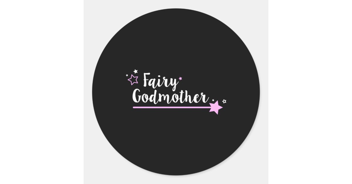 Fairy Godmother Wand Star Spell Fantasy Classic Round Sticker | Zazzle