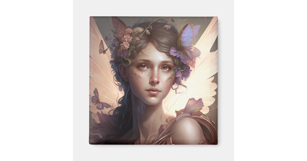 Fairy Lady Fantasy Art Magnet | Zazzle