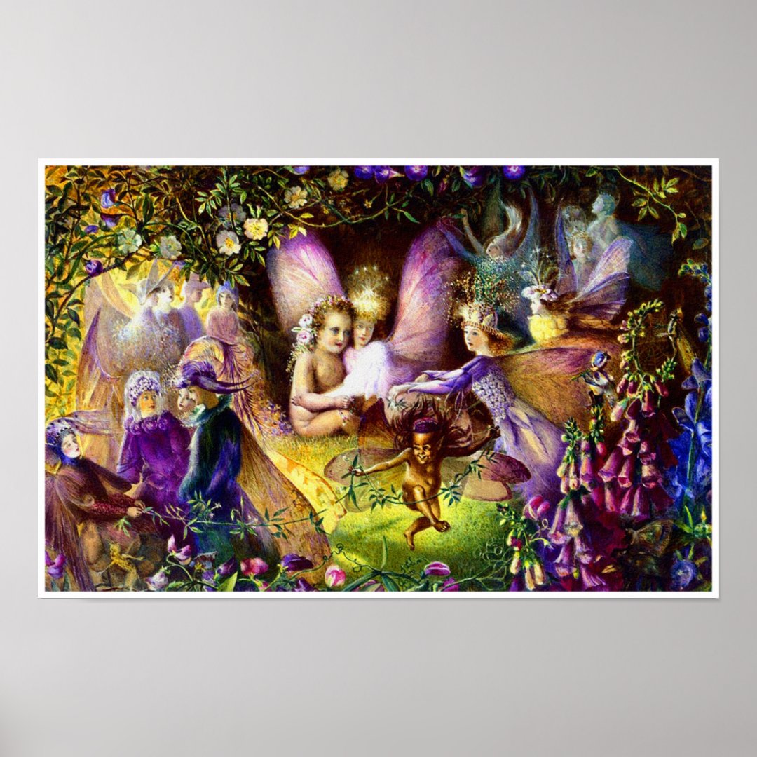 Fairy Poster Print: Fairy Painting by Fitzgerald | Zazzle
